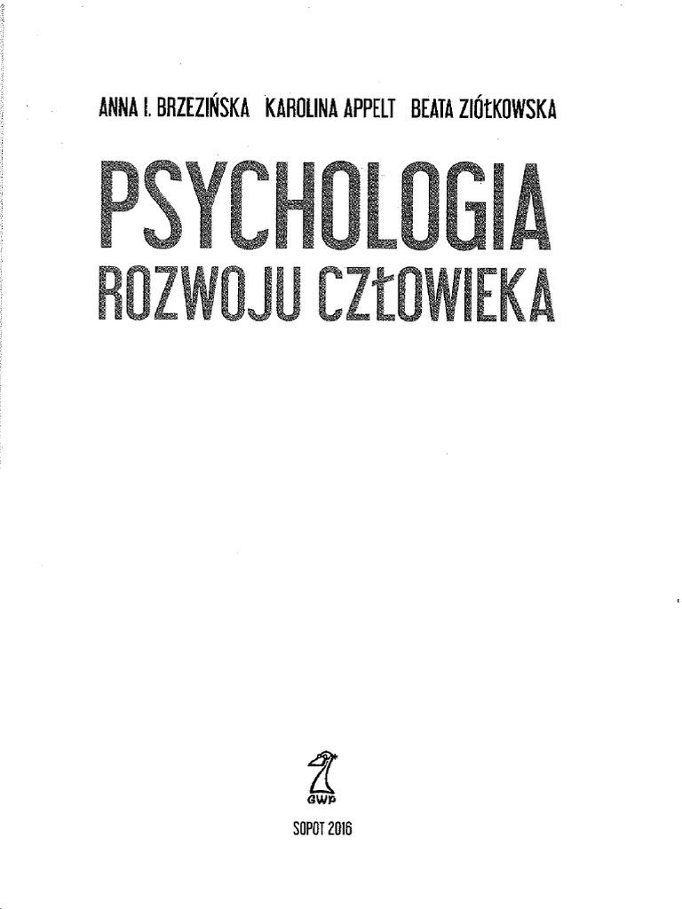 Brzezińska A. - Psychologia Rozwoju Człowieka | PDF