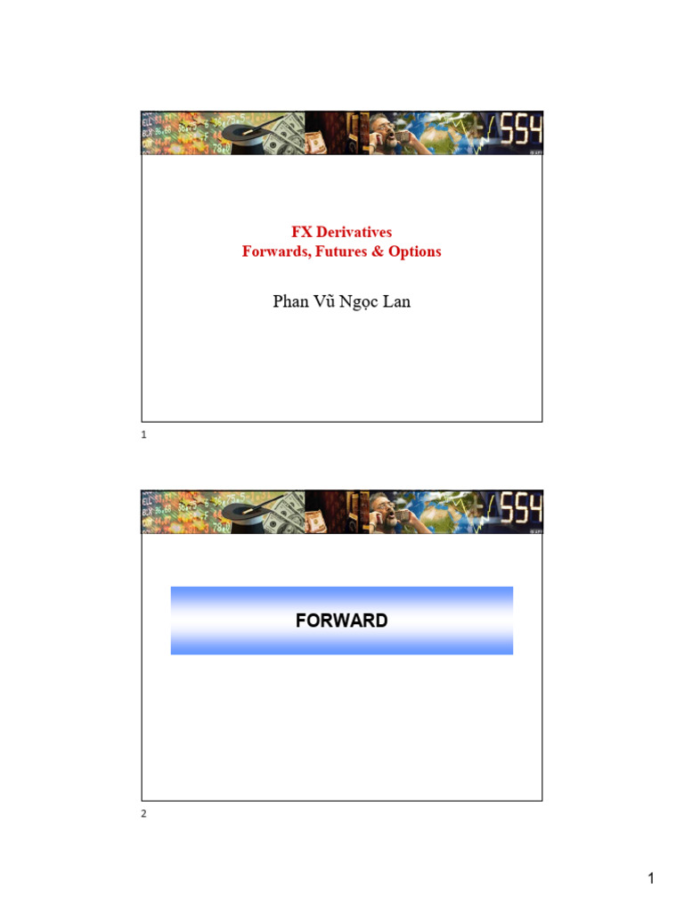 FX Derivatives Forward | PDF | Foreign Exchange Market | Swap (Finance)