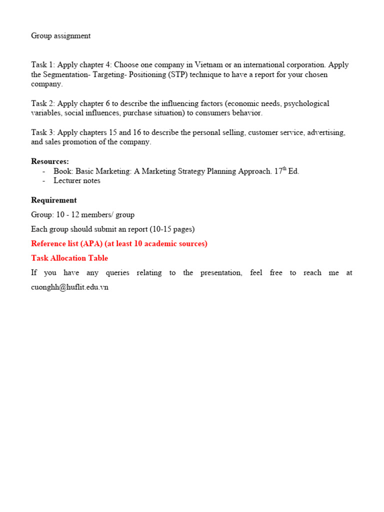 STP and Consumer Behavior Analysis Report | PDF
