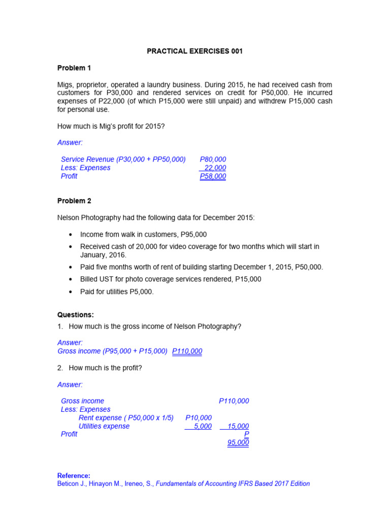 Practical Exercises 001 - Solution | PDF
