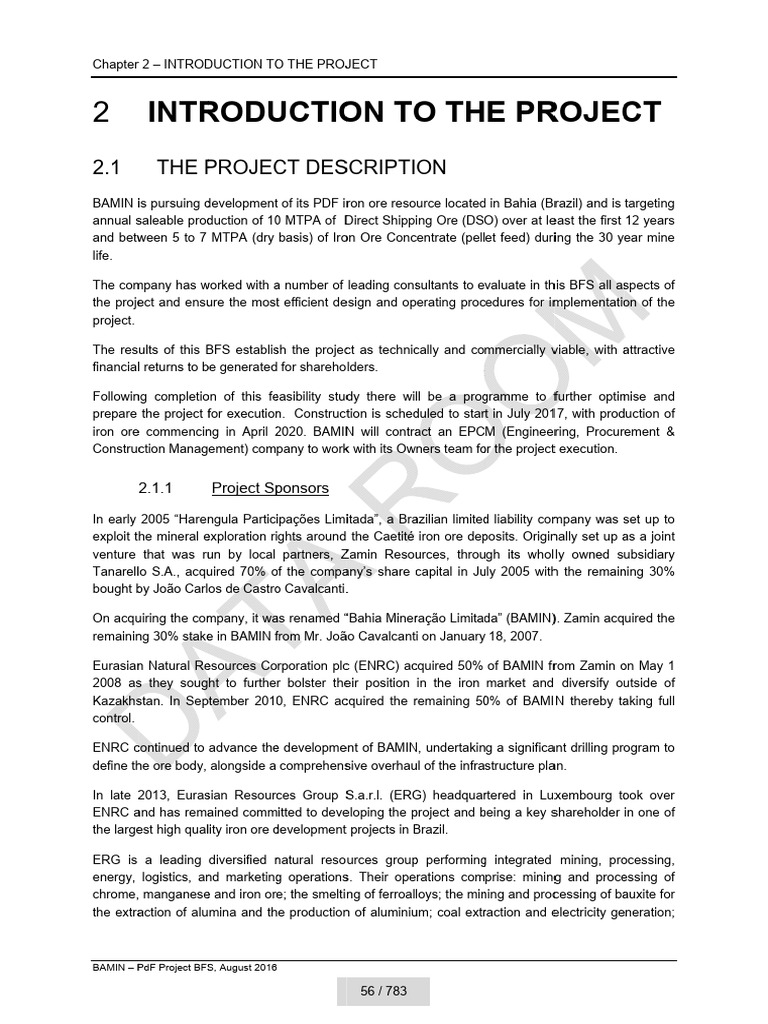 Introduction to BAMIN Project Chapter 2 | PDF | Taxes | Mining