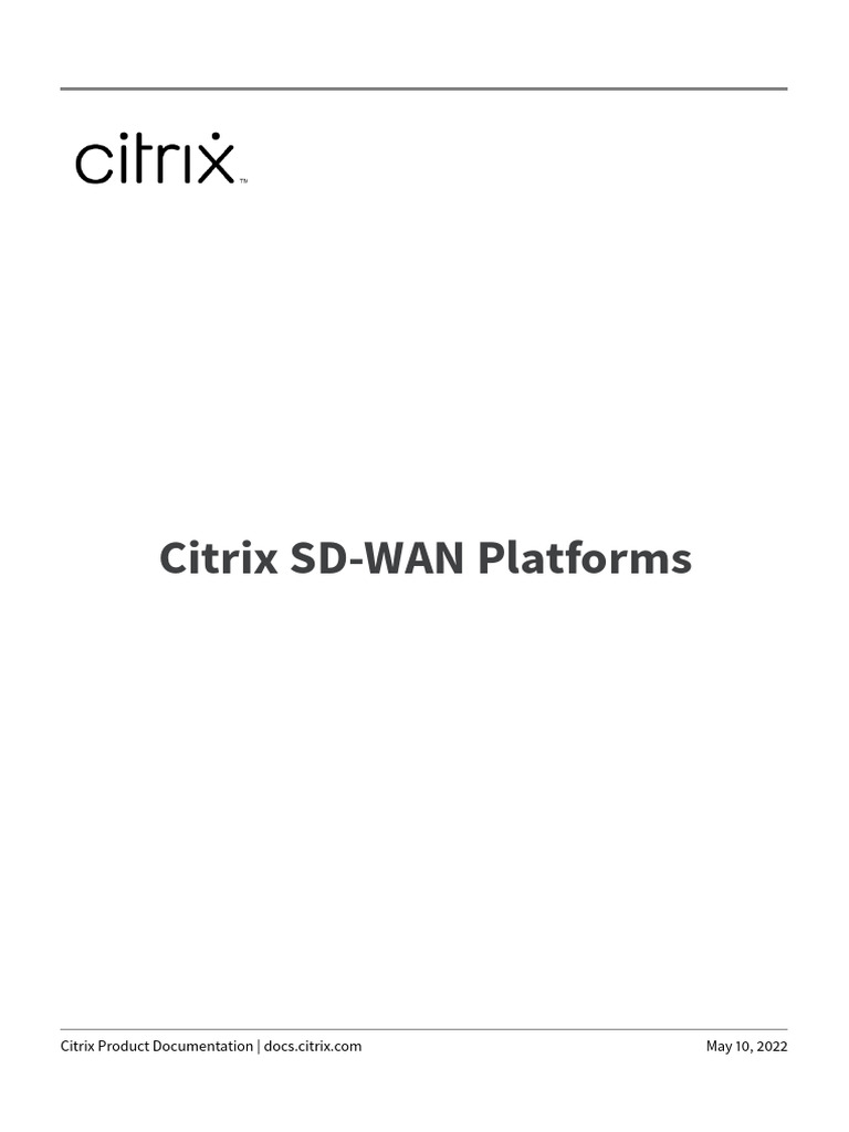 Citrix SD-WAN Hardware Guide | PDF | Hyper V | Solid State Drive
