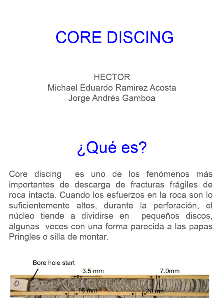 Fenómeno de Core Discing en Rocas | PDF | Fractura | Roca (geología)