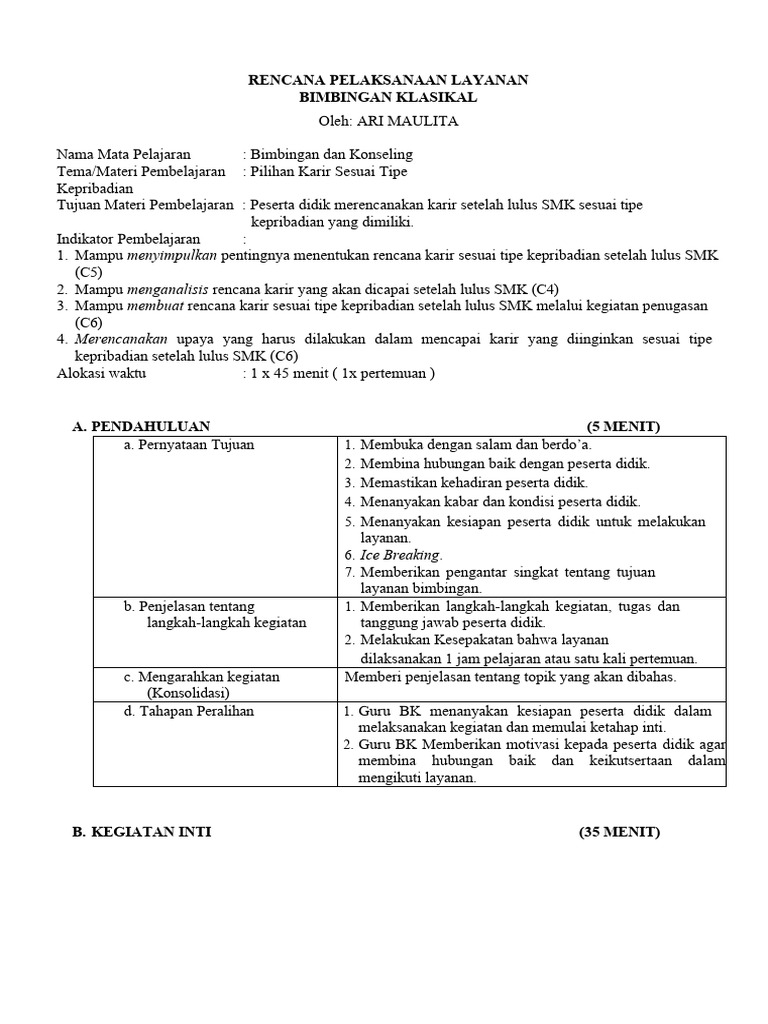 Karir Sesuai Tipe Kepribadian | PDF