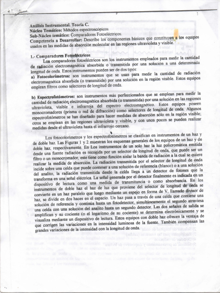 Tema3. Comparadores Fotoeléctricos | PDF