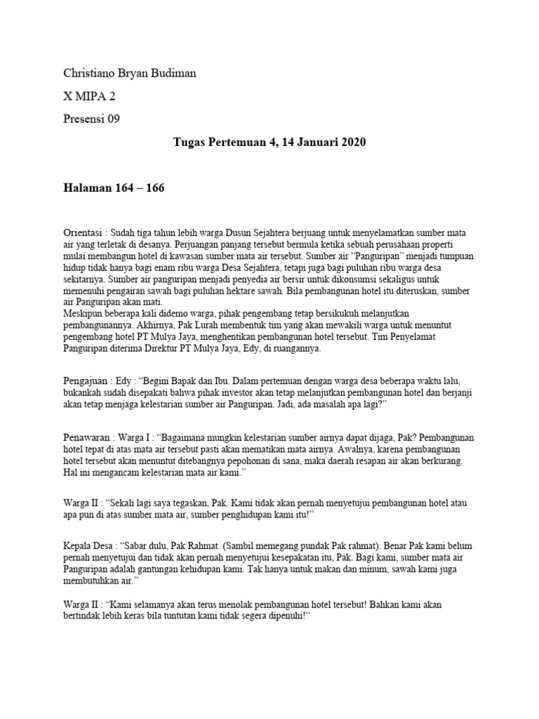 Tugas Pertemuan 4 14 Januari 2021 Christiano Bryan Budiman | PDF