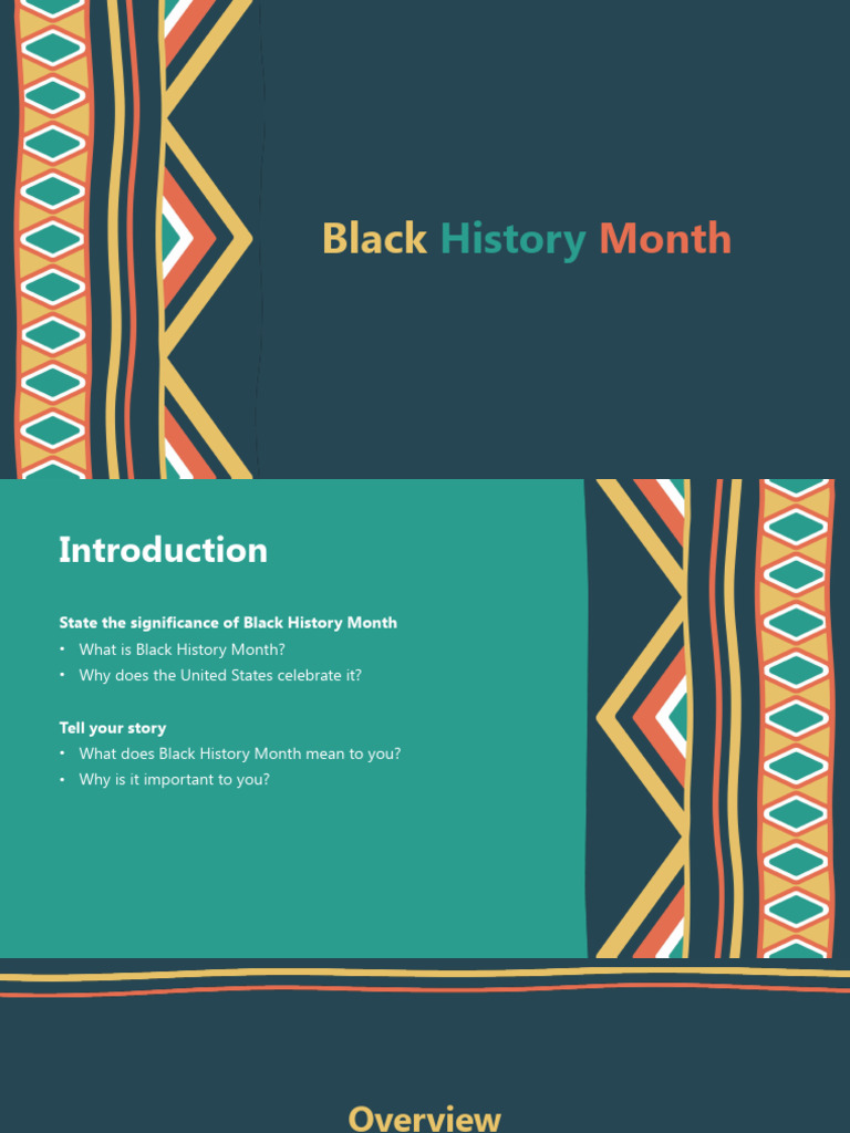 Black History Month Presentation | PDF | African American History ...