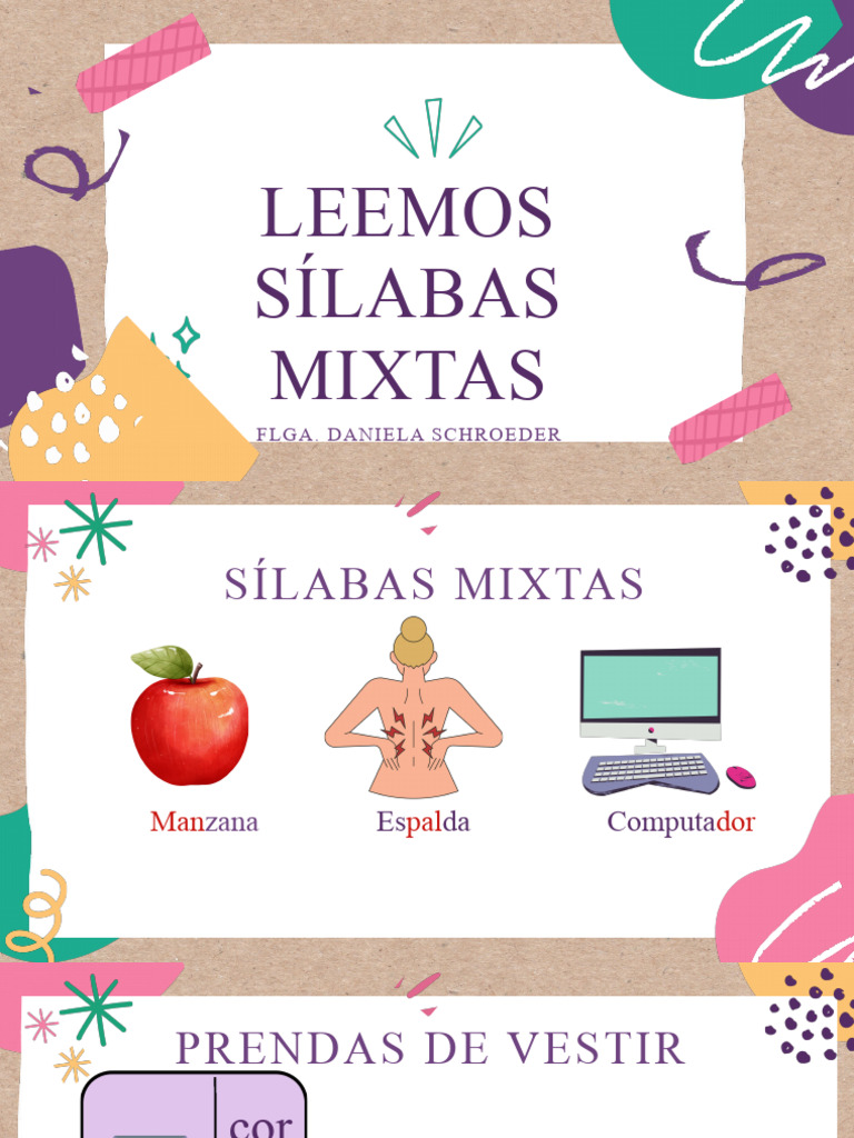 Ejercicios de Sílabas Mixtas para Primaria | PDF | Hogar, jardinería y ...