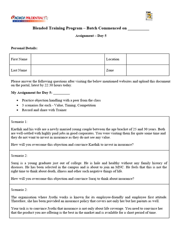 Ipru Assignment D5 Pdf