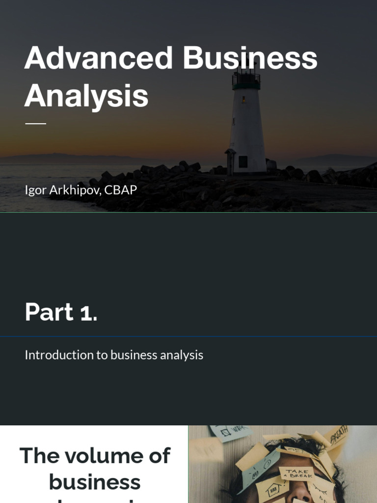 Advanced BA - 01 | PDF | Business Analysis | Business Intelligence