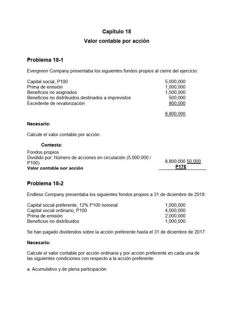 Capítulo 18 | PDF | Compartir (Finanzas) | Dividendo