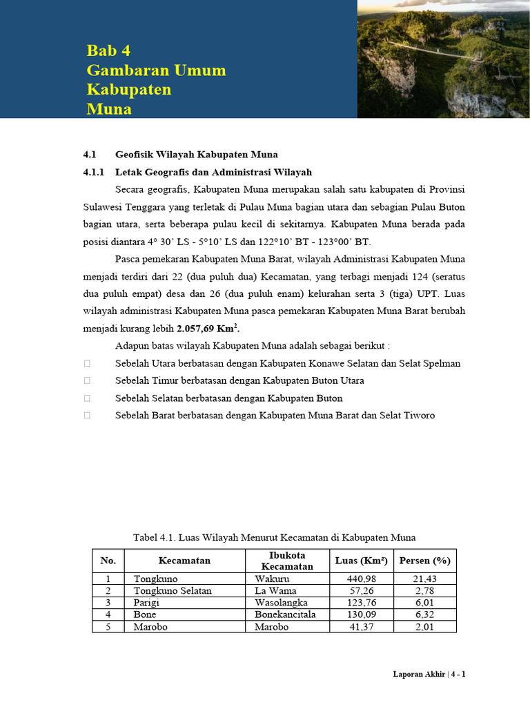 BAB 4 Gambaran Umum Kab Muna | PDF