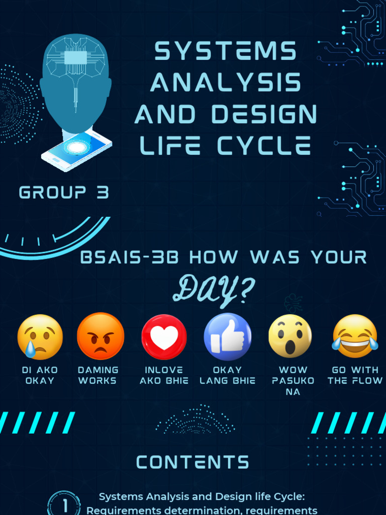 GROUP 3 LIFE CYCLE OF SYSTEMS ANALYSIS AND DESIGN (1) | PDF | Life ...