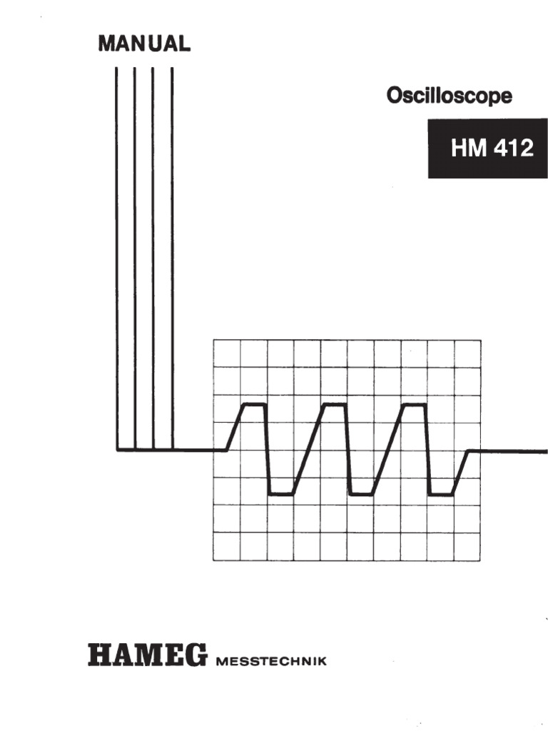 Hameg Man en Hm412-5 | PDF