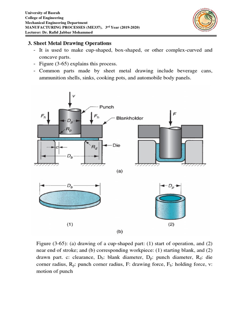 Drawing Die | PDF | Sheet Metal | Materials Science