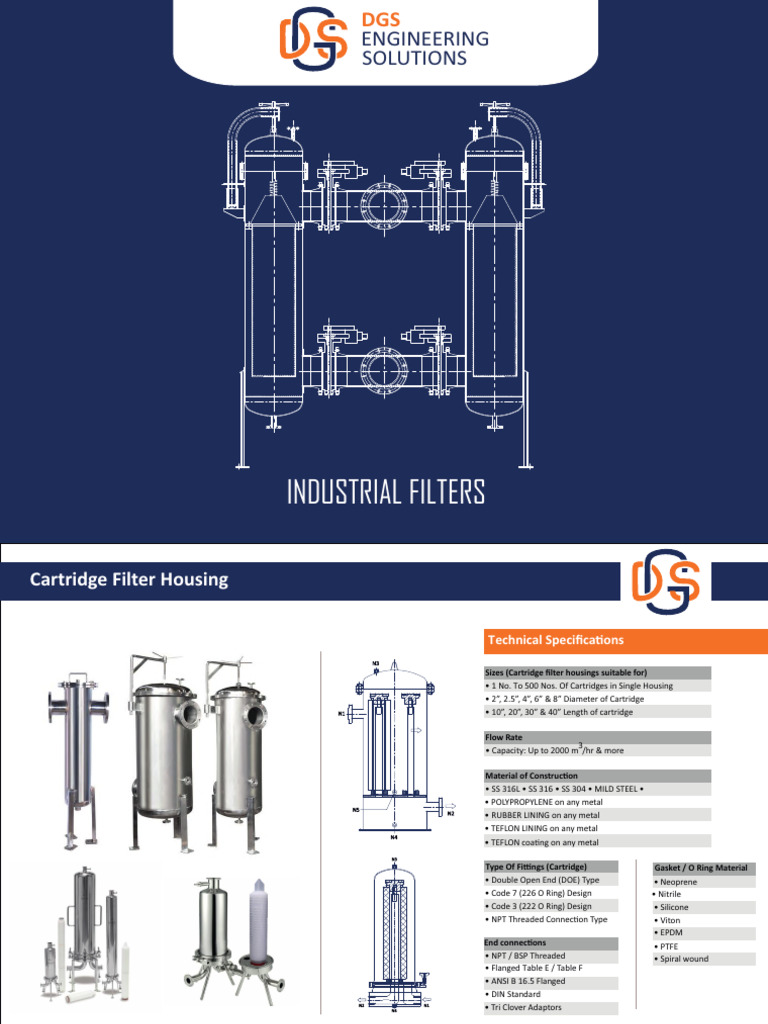 DGS FILTER Catalogue | PDF | Nonwoven Fabric | Secondary Sector Of The ...