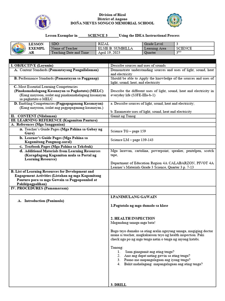 Q3-science-LE ELSIE | PDF