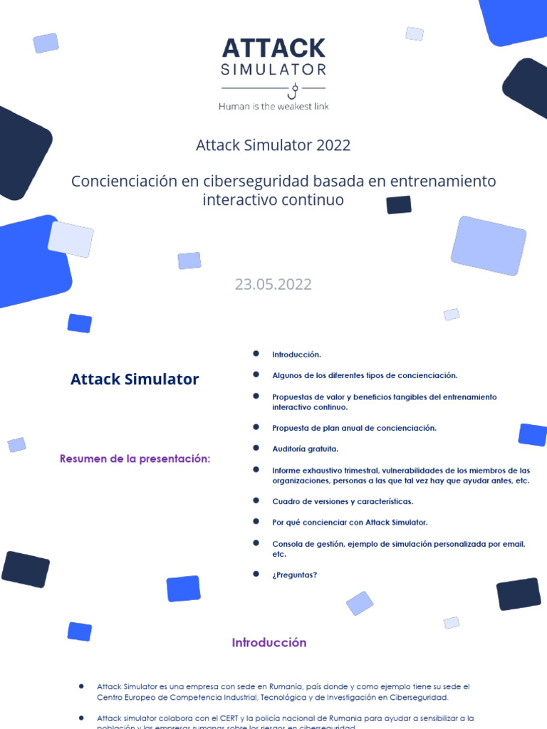 Attack Simulator 2022 Latam | Descargar gratis PDF | La seguridad ...
