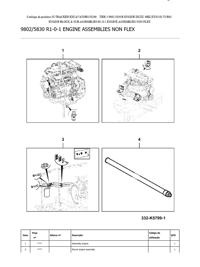 JCB - JS-200 | PDF | Processos industriais | Máquinas