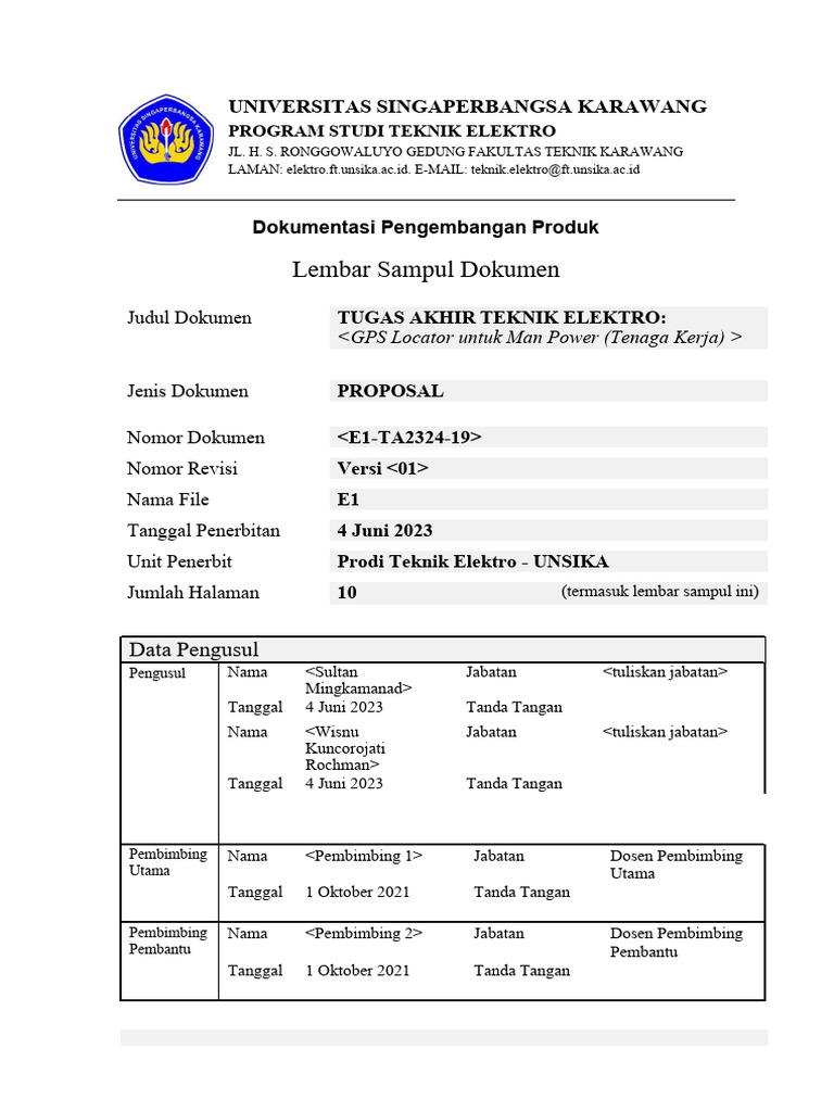 Dokumen E1 - Kelompok 19 - TE 20 | PDF