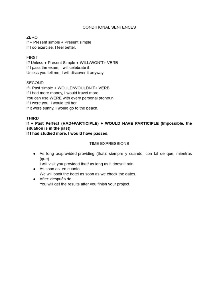 Conditional Sentences & Wish Clauses | PDF