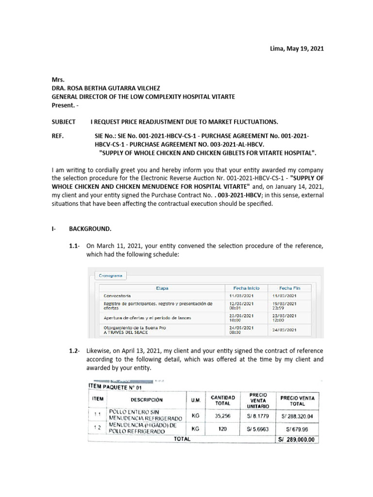 Price Reset Letter | PDF | Prices | Market (Economics)