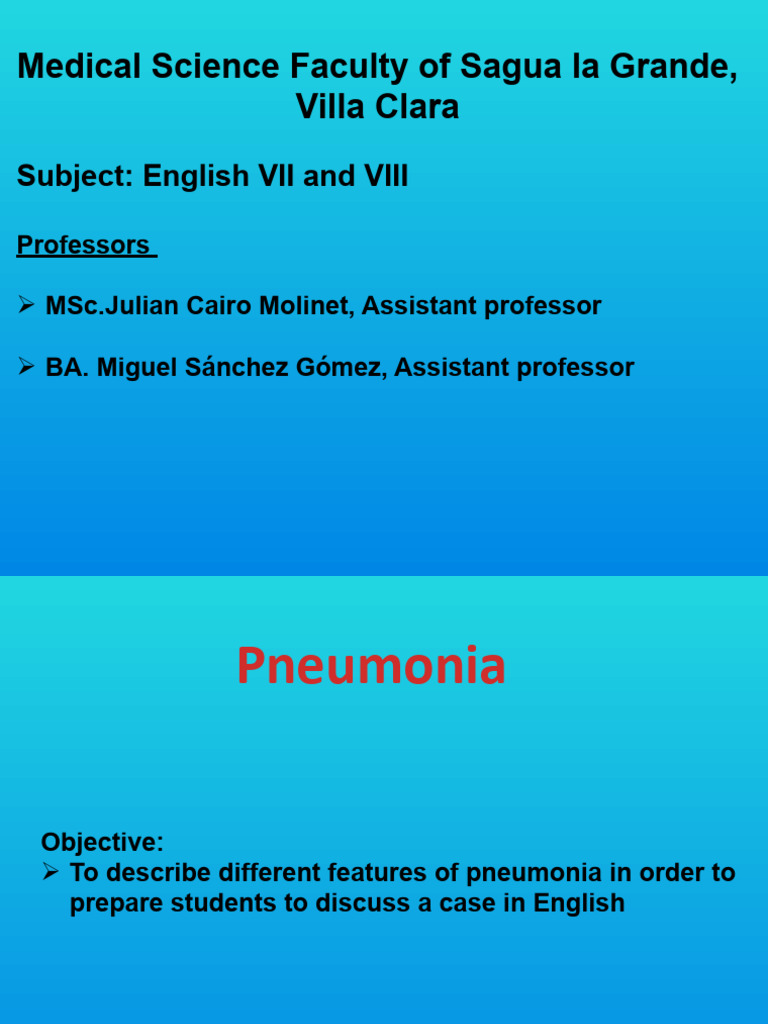 Pneumonia | PDF | Pneumonia | Medical Diagnosis
