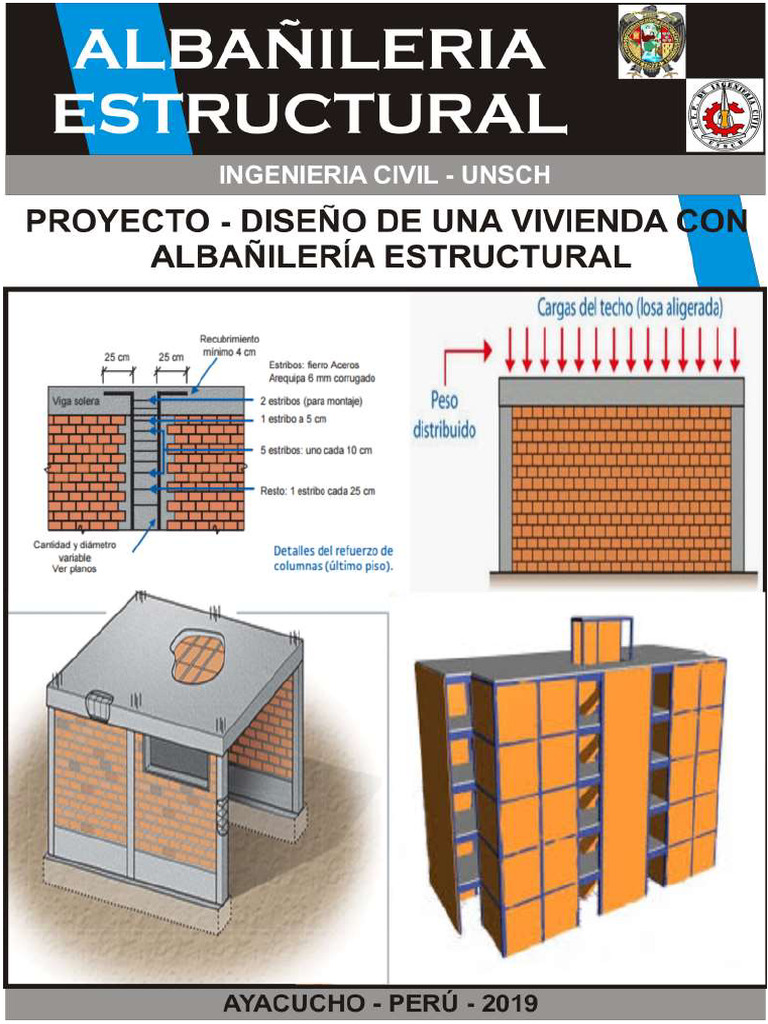 Diseno de Una Vivienda Con Albanileria e | PDF | Rigidez | edificio