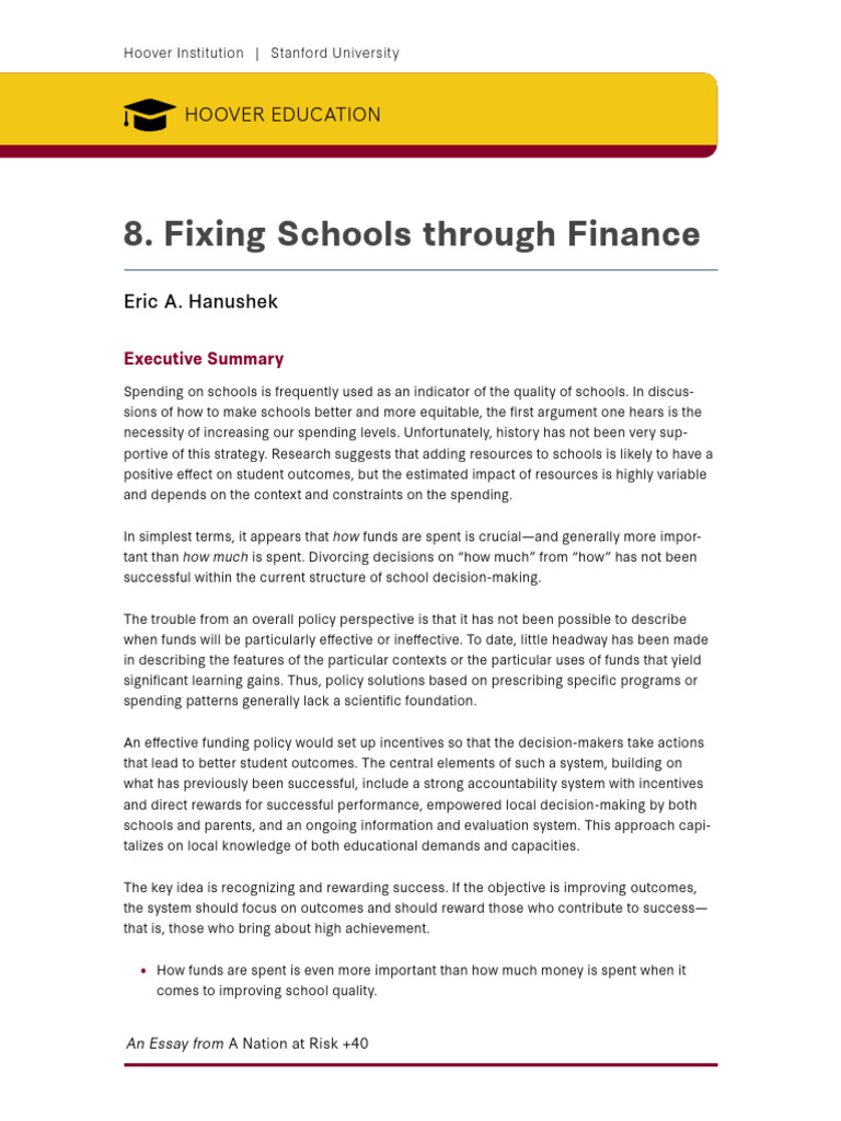 School Funding Strategies for Success | PDF | Decision Making | Policy