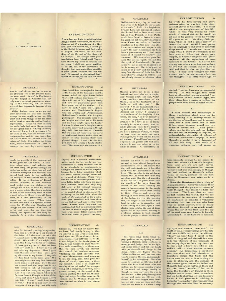 Gitanjali Intro Cover | PDF