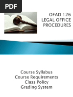 Legal Office Procedure Fundamentals | PDF | Paralegal | Lawyer