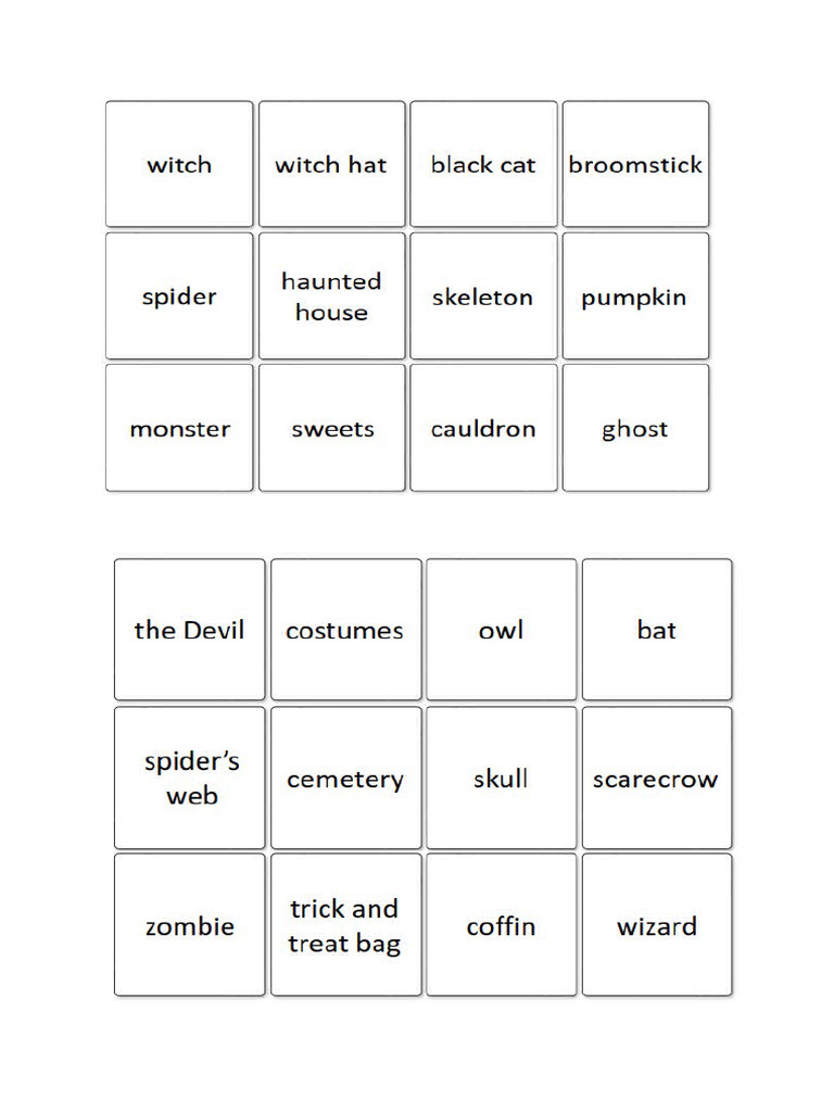 Matching Pairs - Words | PDF