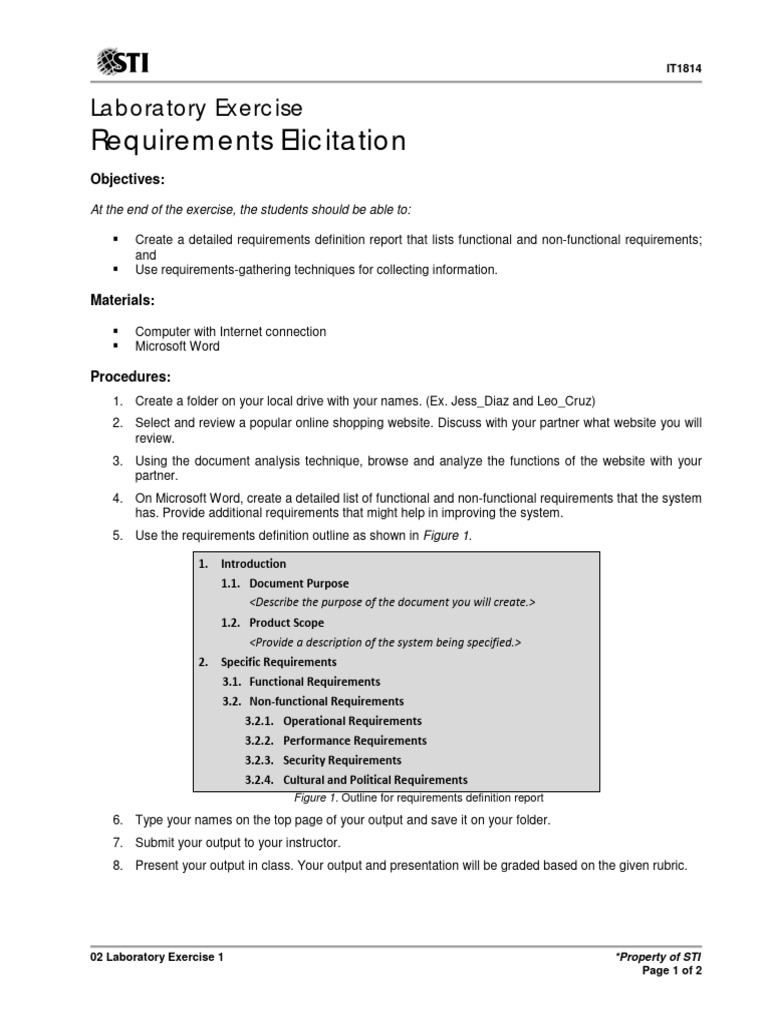 Requirements Elicitation Exercise Guide | PDF | Computing | Information ...