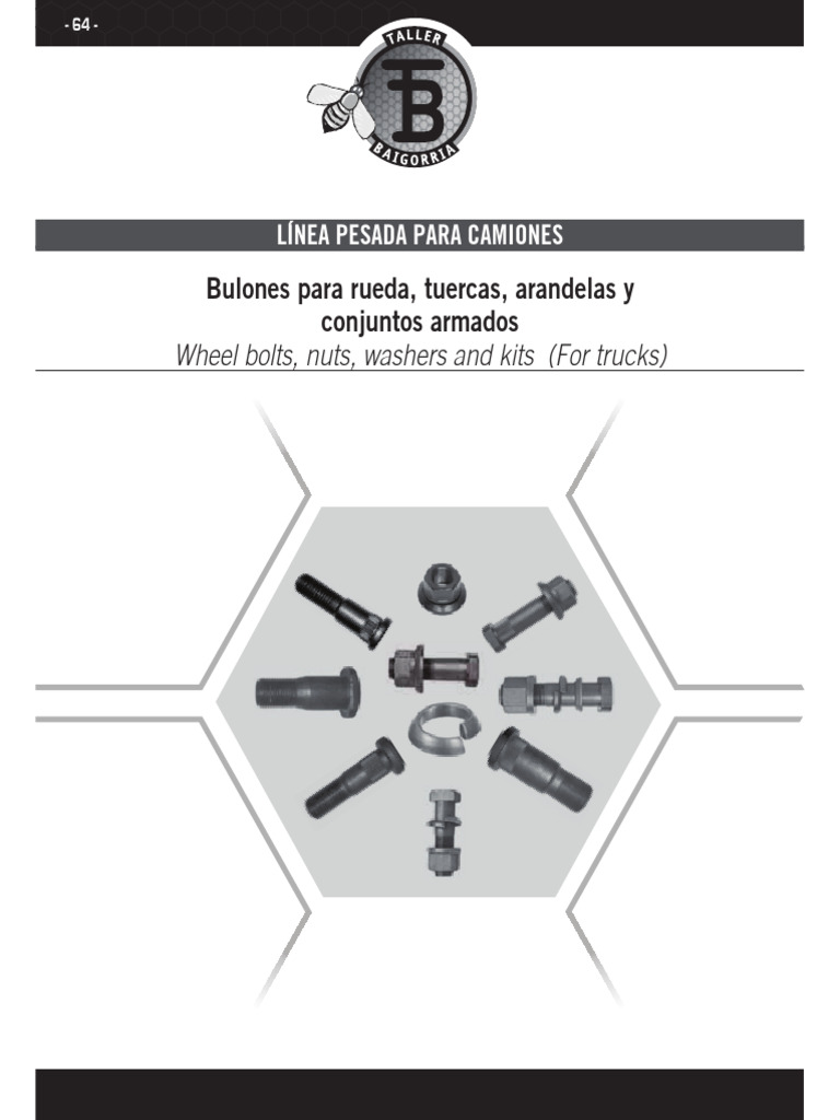 Catálogo Taller Baigorria - Bulones, Tuercas, Arandelas y Conjuntos ...
