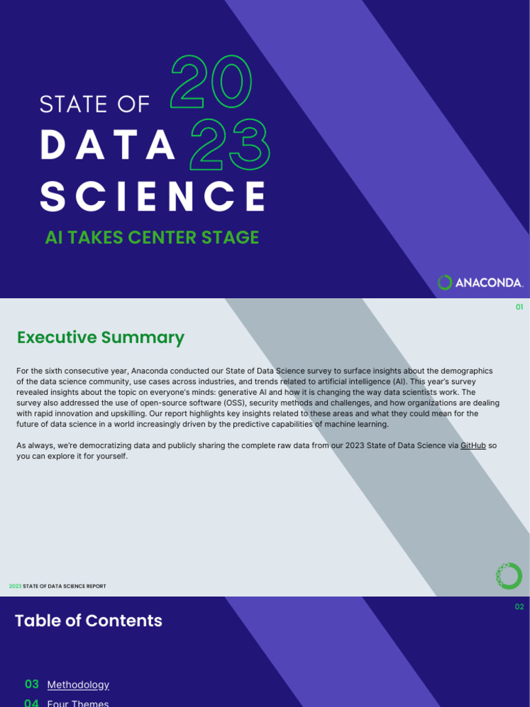 Anaconda 2023 State of Data Science Report | PDF | Artificial Intelligence | Intelligence (AI ...
