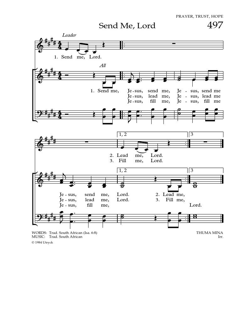 Send Me Lord | PDF