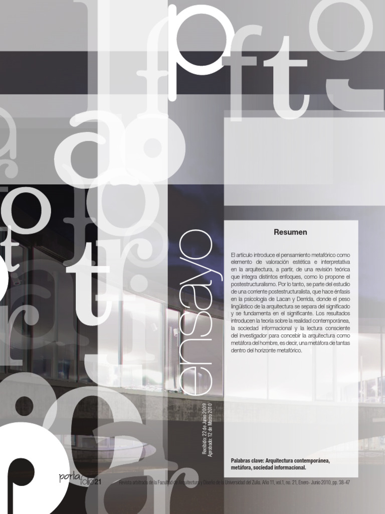 Pensamiento metafórico en arquitectura | PDF | Metáfora | Analogía
