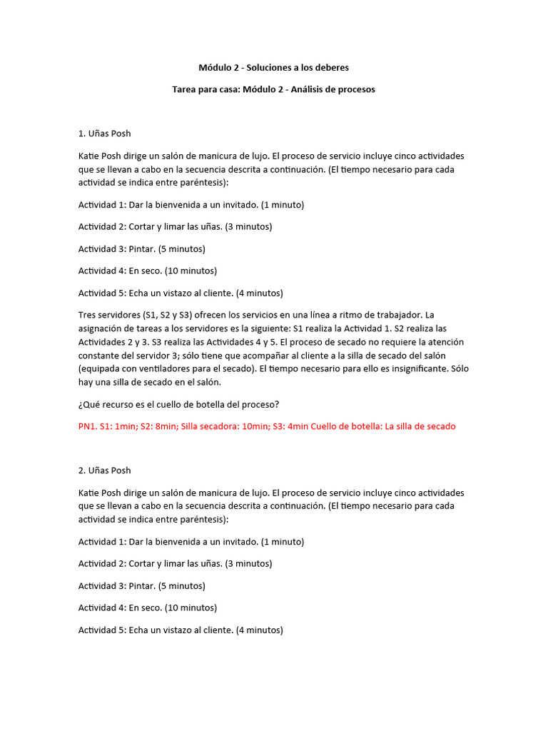 Tarea Módulo 2 - Análisis de Procesos | PDF | Diseño | Investigación y ... Tarea Módulo 2 - Análisis de Procesos | PDF | Diseño | Investigación y ...