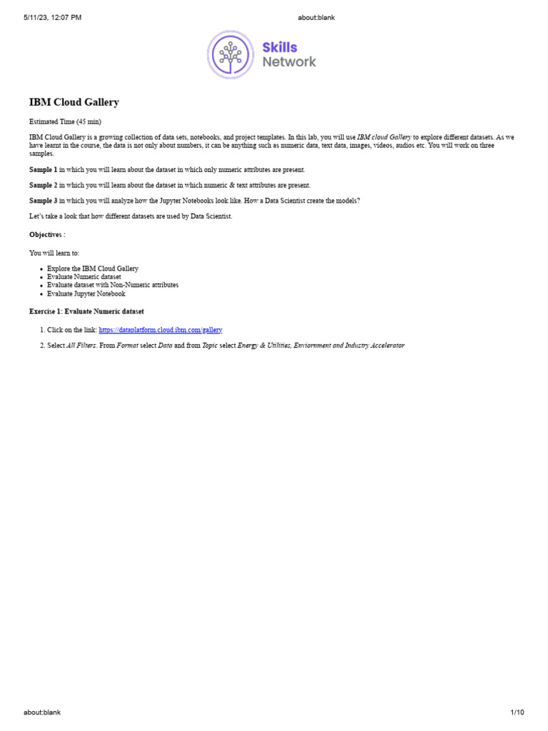 Reading IBM Cloud Gallery | PDF