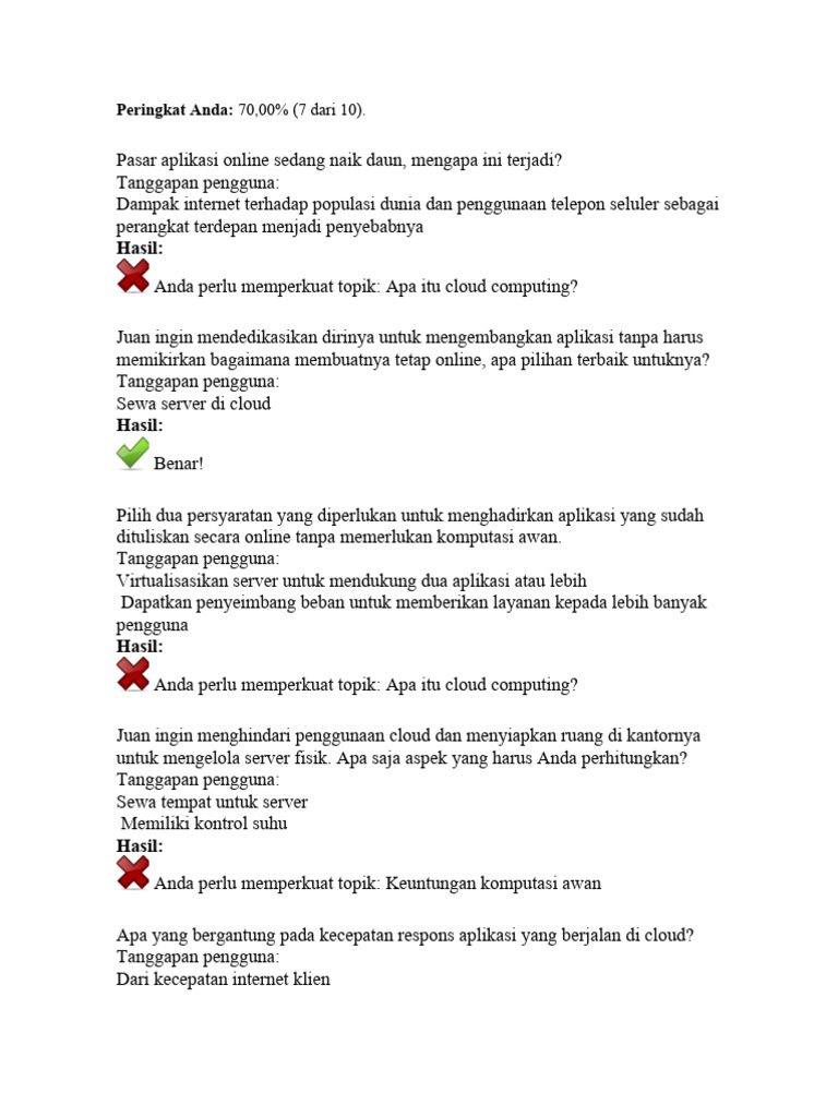 Level 1 - Dasar-Dasar Komputasi Awan | PDF