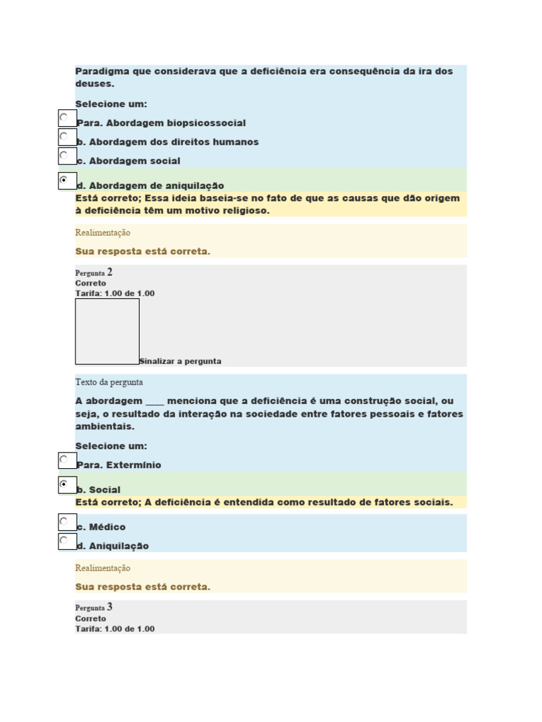 Questionário Final Módulo 1 | PDF