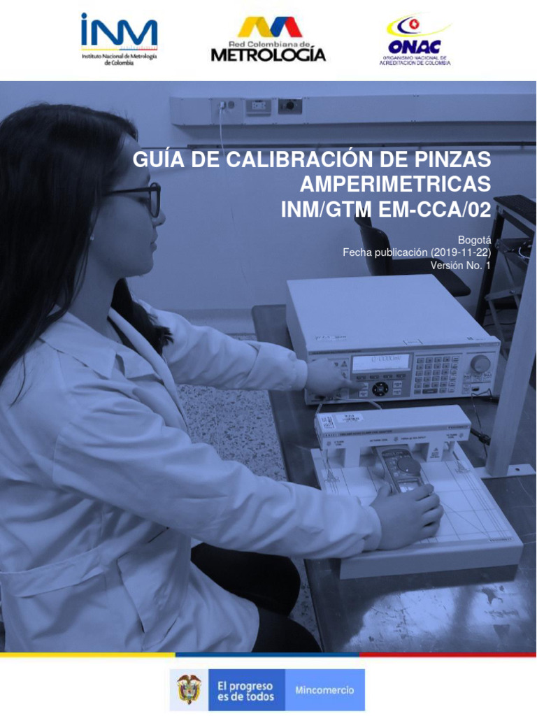 GUÍA DE CALIBRACIÓN DE PINZAS AMPERIMETRICAS INM-GTM EM-CCA-02 | PDF | Calibración | Medición
