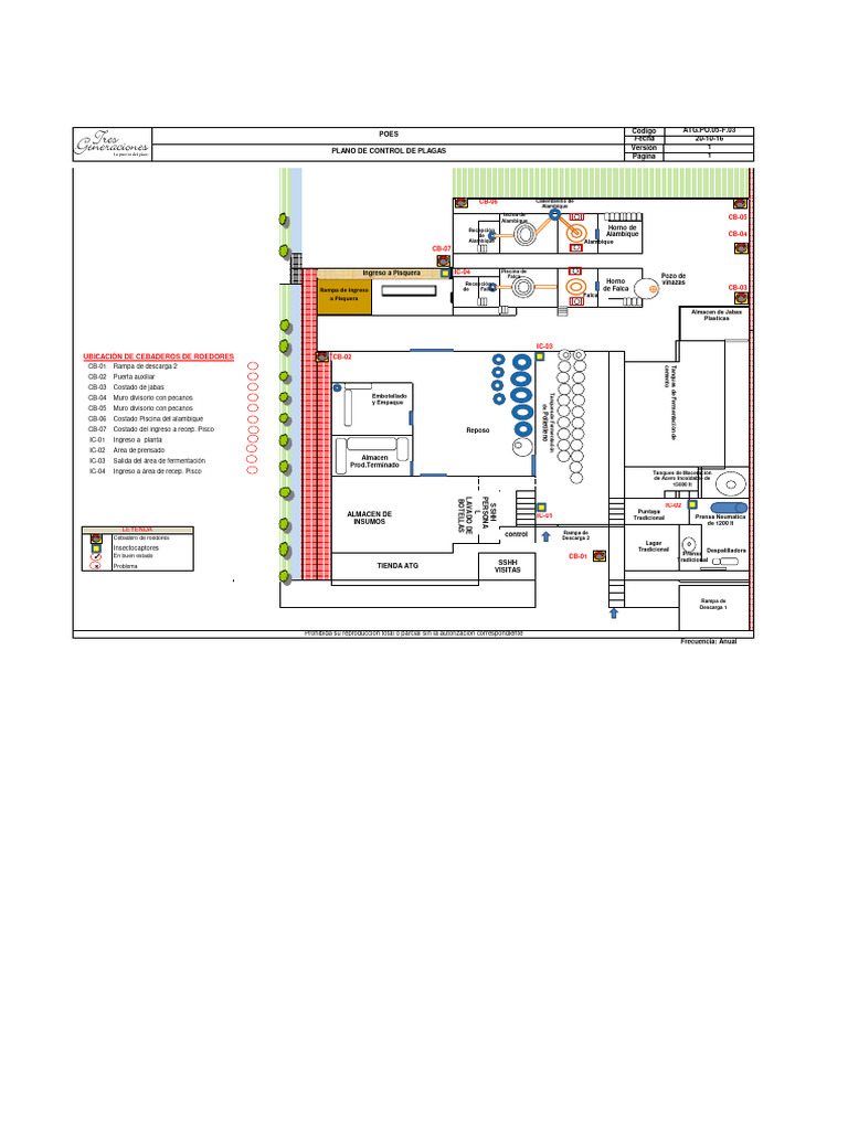 ATG-PO.05-F.03 Plano de Control de Plagas 1 | PDF