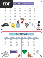 RM-Word Families For Fluency Practice | PDF | Nature