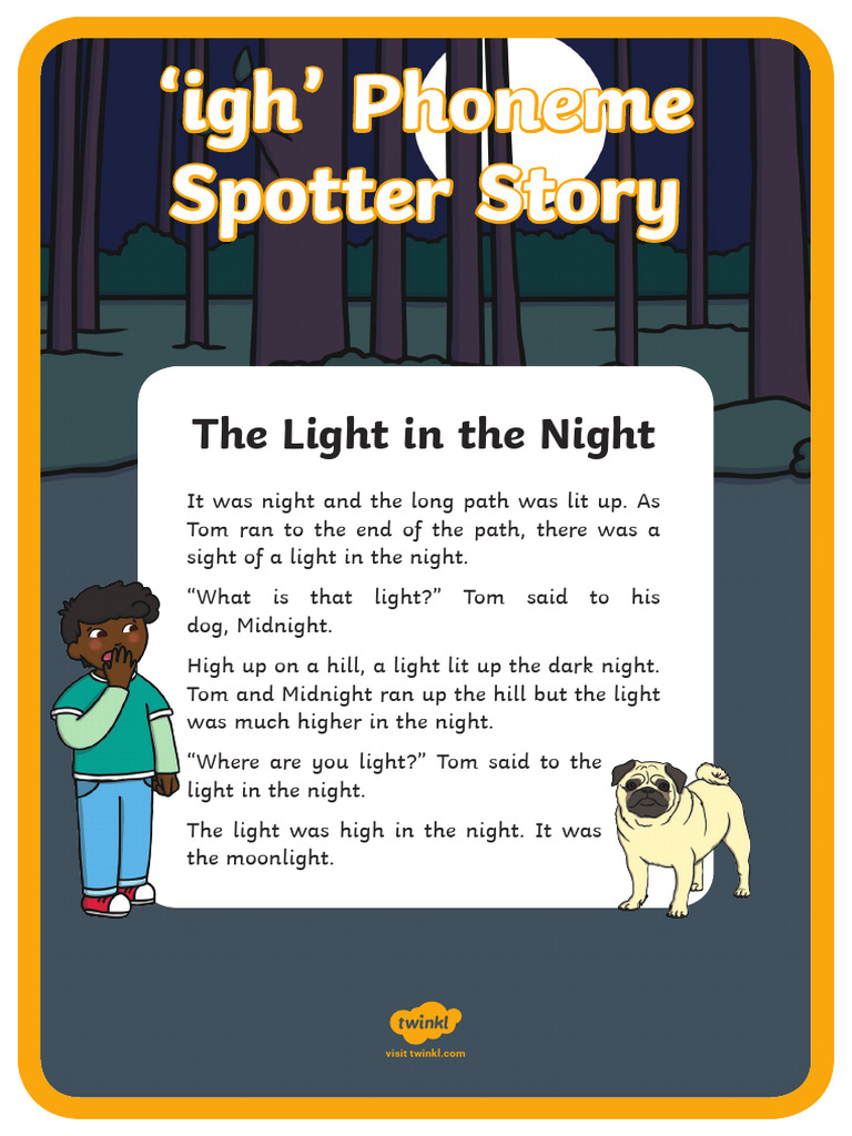 igh Phoneme Spotter Story | PDF | Mystery, Thriller & Crime Fiction