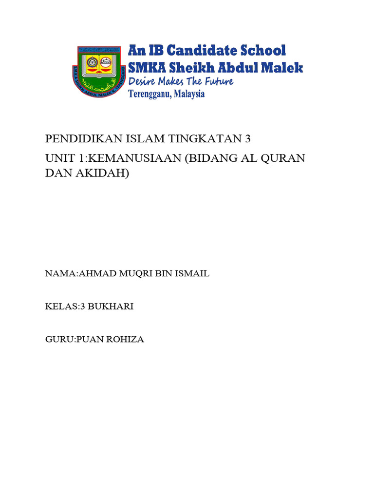 Pendidikan Islam Tingkatan 3 | PDF
