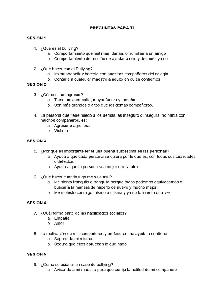 PRE _ POST TEST | PDF