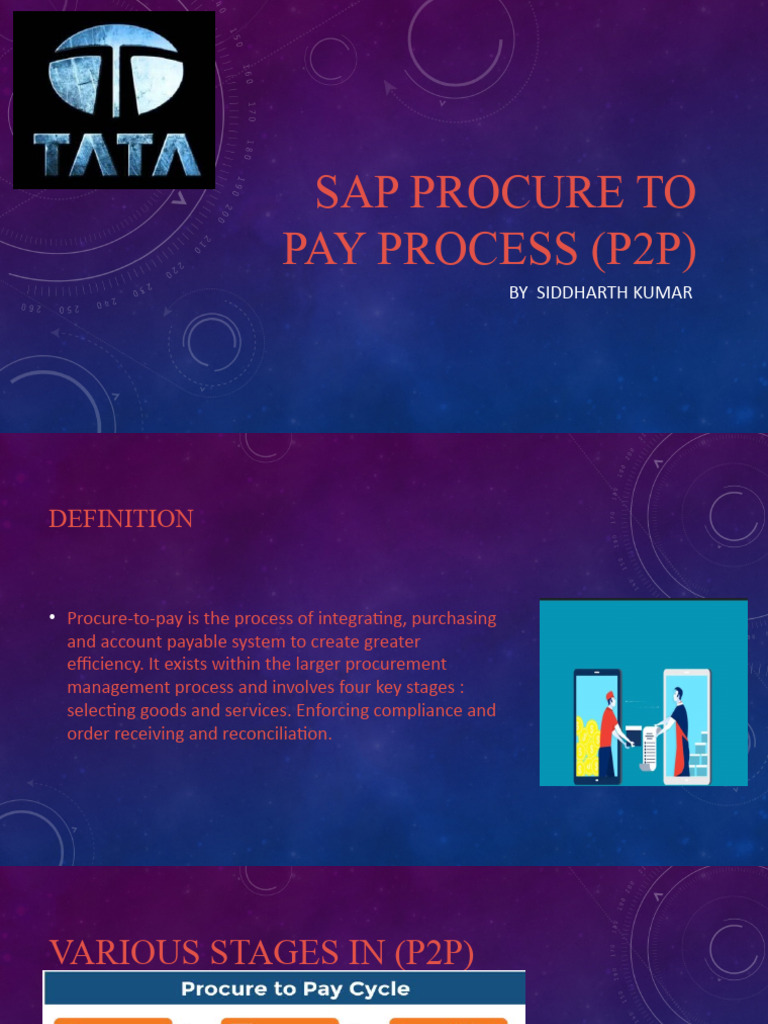 P2P Ppt ( Siddharth Kumar) | PDF | Receipt | Invoice