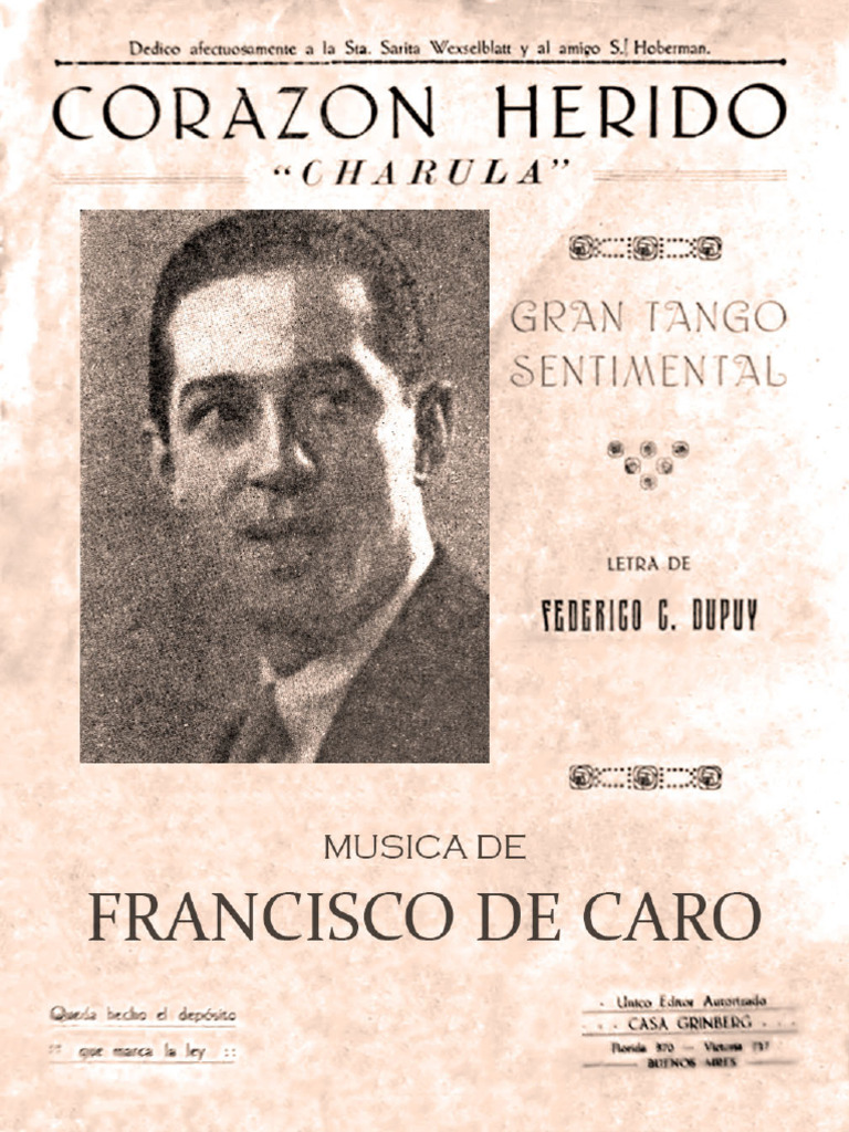 Francisco de Caro - Corazón Herido (1927) | PDF