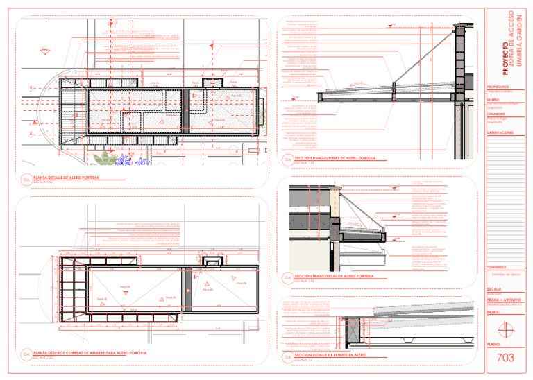 Detalle Alero | PDF | Componentes | Diseño arquitectonico